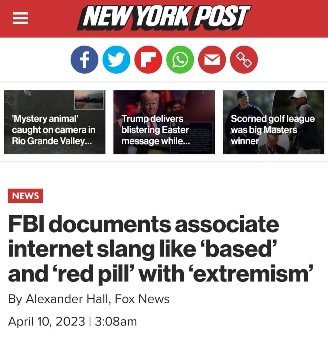 NY Times: The Terms Based, Red Pill and Chad Labeled as “Extremist” by ...